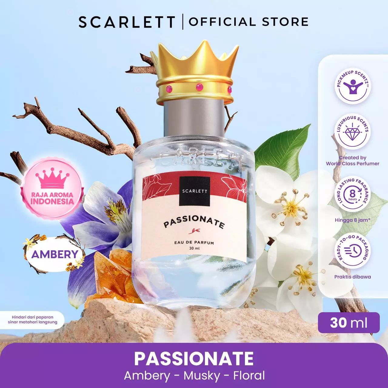 Jual Scarlett Scarlett Whitening Eau De Parfum Passionate Original 2024 ...