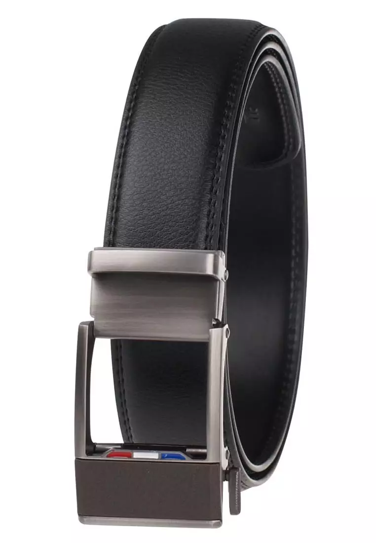 Buy FANYU Men's Slide Buckle Automatic Belts Ratchet Belts Genuine ...