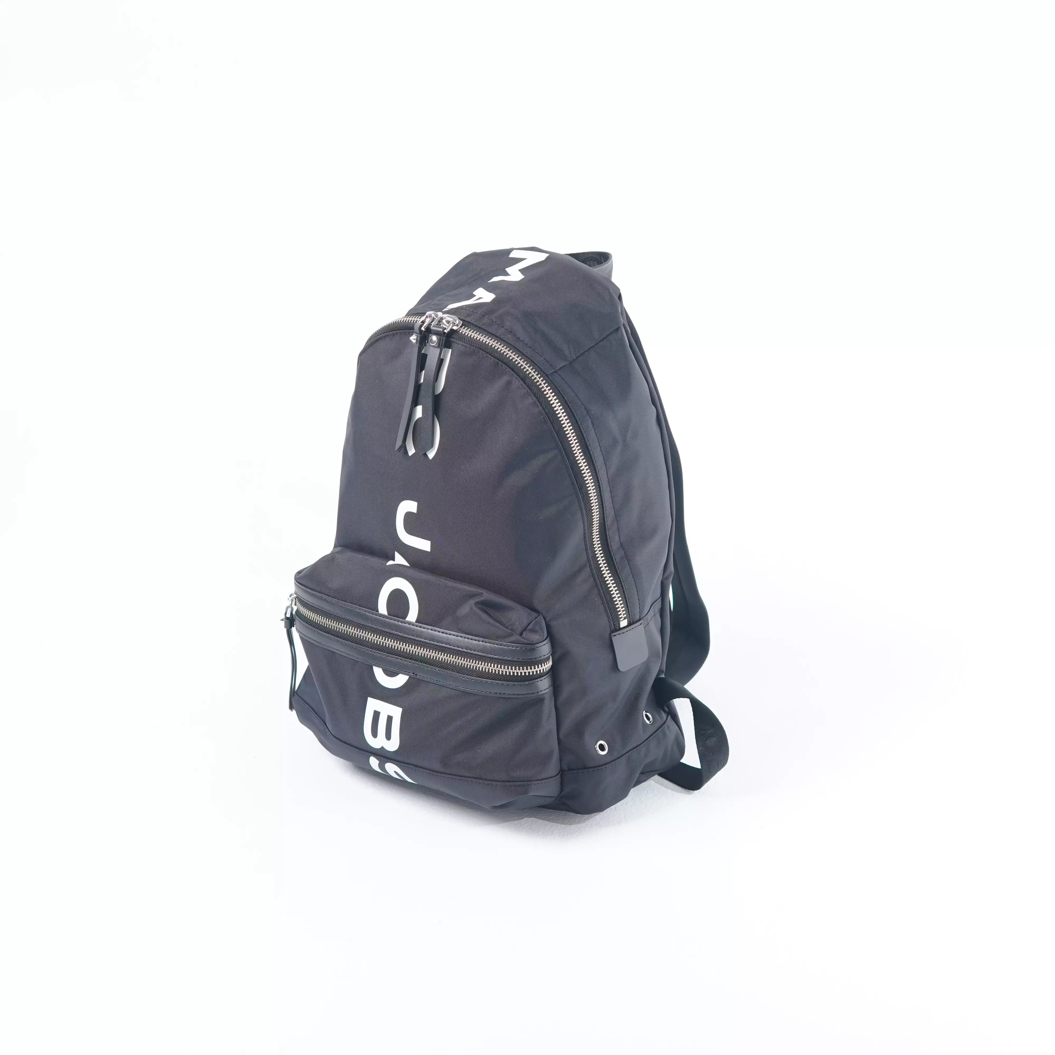 Jual Marc Jacobs Tas MARC JACOBS TEXT CLASSIC WHITE BLACK BACKPACK 100% ...