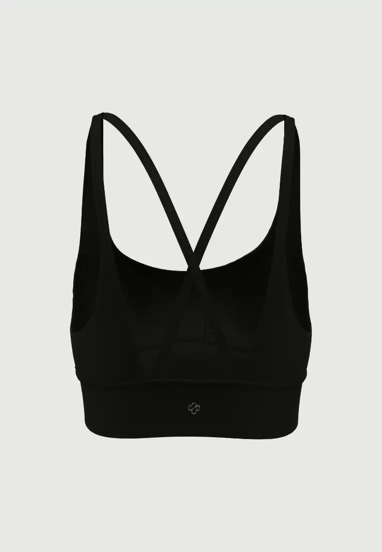Buy Sunseeker Black Solid Cross Back Bra 2026 Online | ZALORA