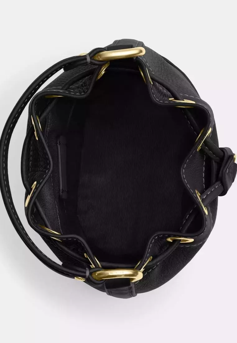 Jual Coach Coach Dempsey Drawstring Bucket Bag 15 Black Original 2025 ...
