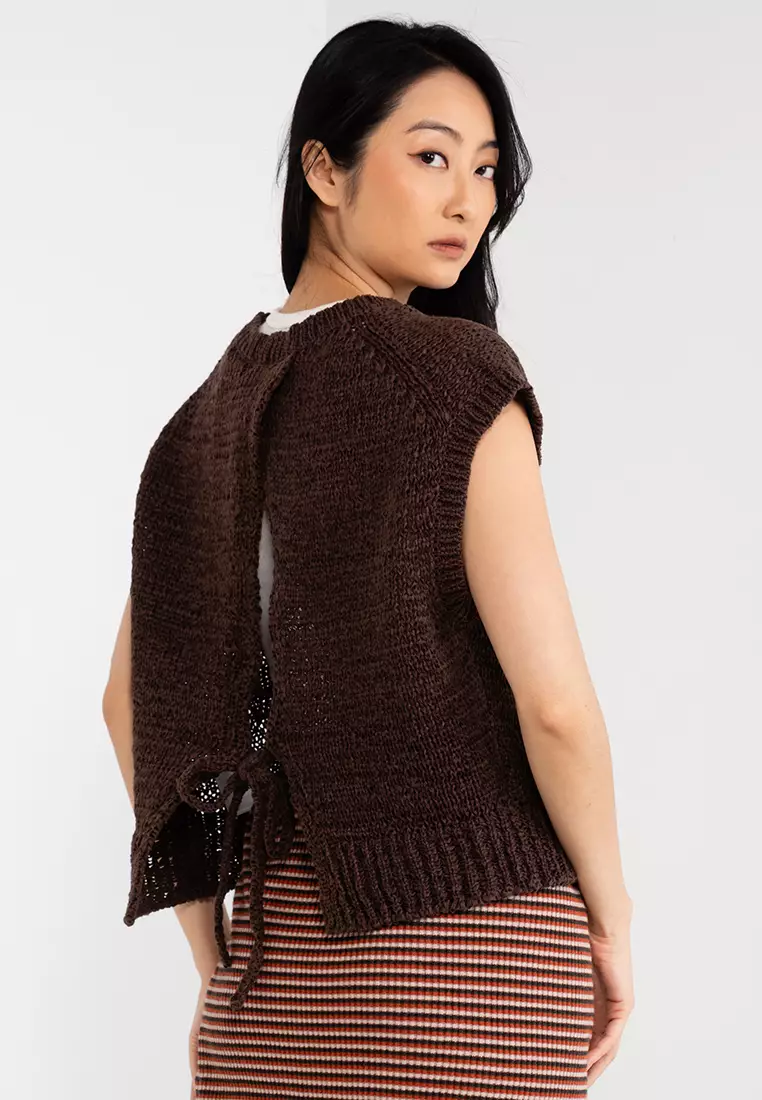 niko and ... Back Slit Knitted Vest 2025 | Buy niko and ... Online | ZALORA Hong Kong