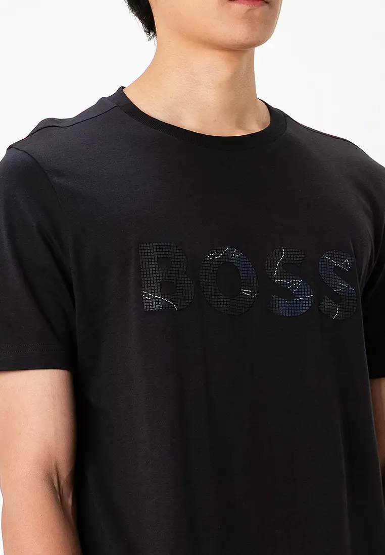 BOSS Logo Glamping Tee - BOSS Green 2025 | Buy BOSS Online | ZALORA ...