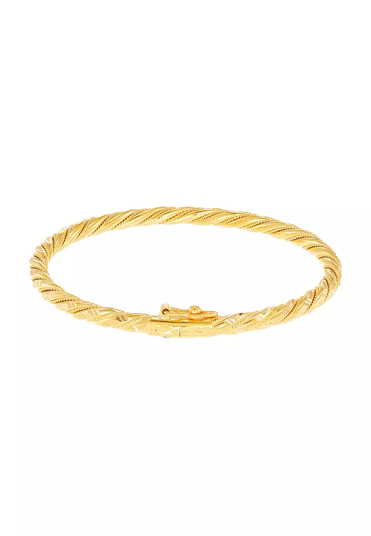 Buy HABIB HABIB 916/22K Yellow Gold Bangle GB010 2026 Online | ZALORA ...