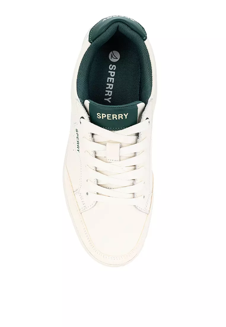 Jual Sperry Sperry Women's Crew 90 Leather Sneakers Off White Green ...