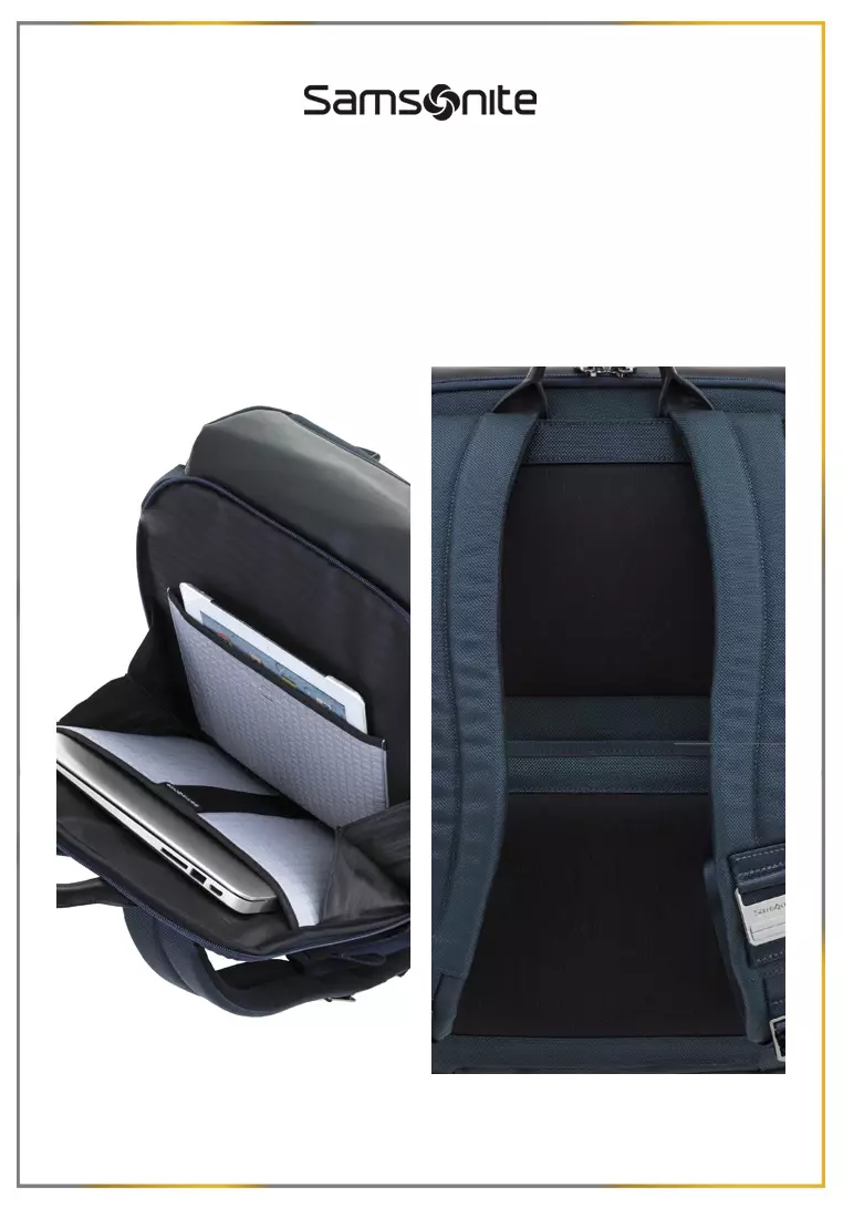 Jual Samsonite Samsonite Sefton Backpack W/ Flap - Navy Original 2025 | ZALORA Indonesia