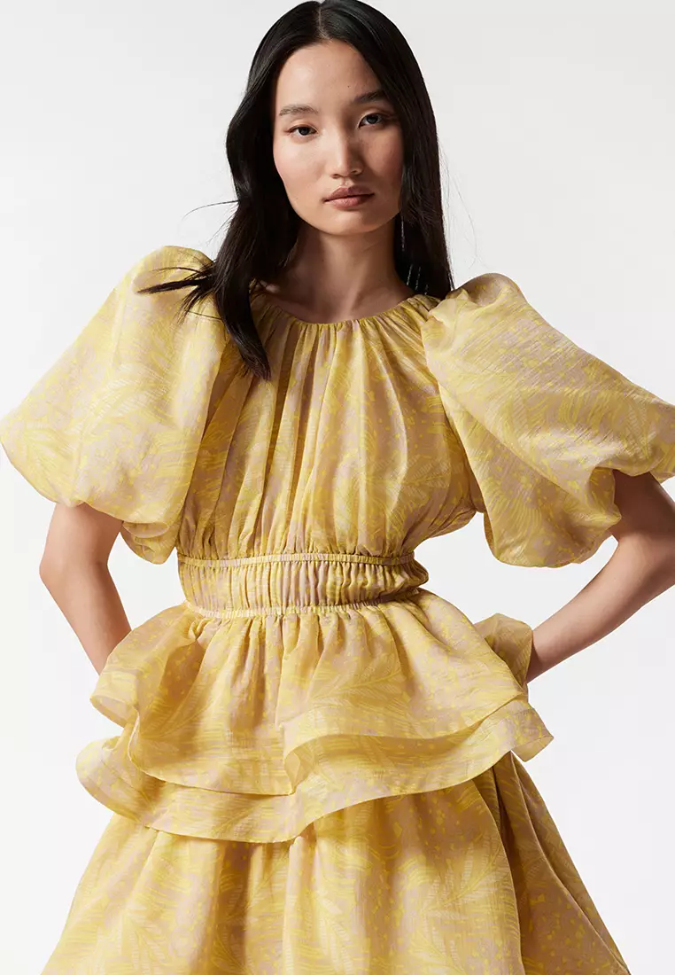 Buy & Other Stories Tiered Puff-Sleeves Dress 2025 Online | ZALORA Philippines