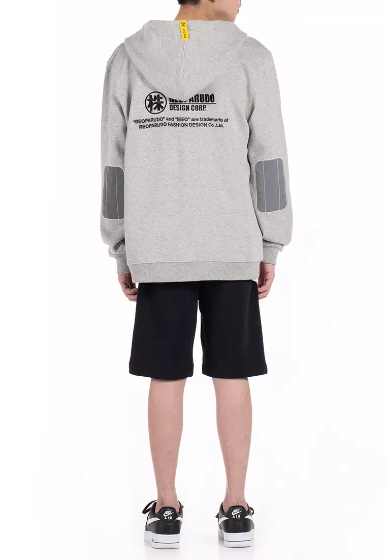 Reoparudo Reoparudo "Osaka" Reflective Patch Elbow Pads Hooded Jacket ...