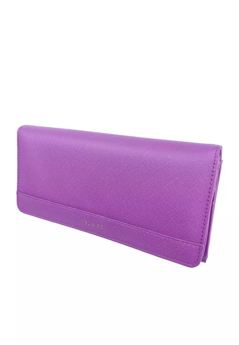 Buy Mel&Co Saffiano-Effect Basic Flap Long Wallet 2025 Online | ZALORA ...