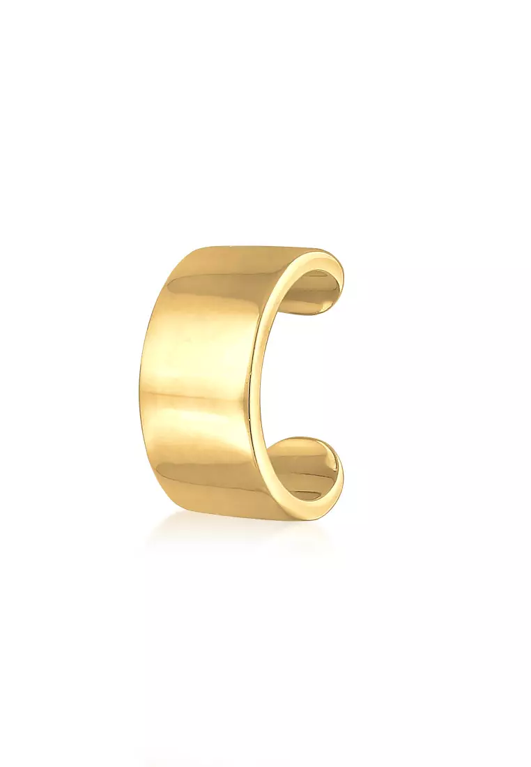Buy Kuzzoi Earrings Men Single Earcuff Basic Gold Plated 2026 Online ...