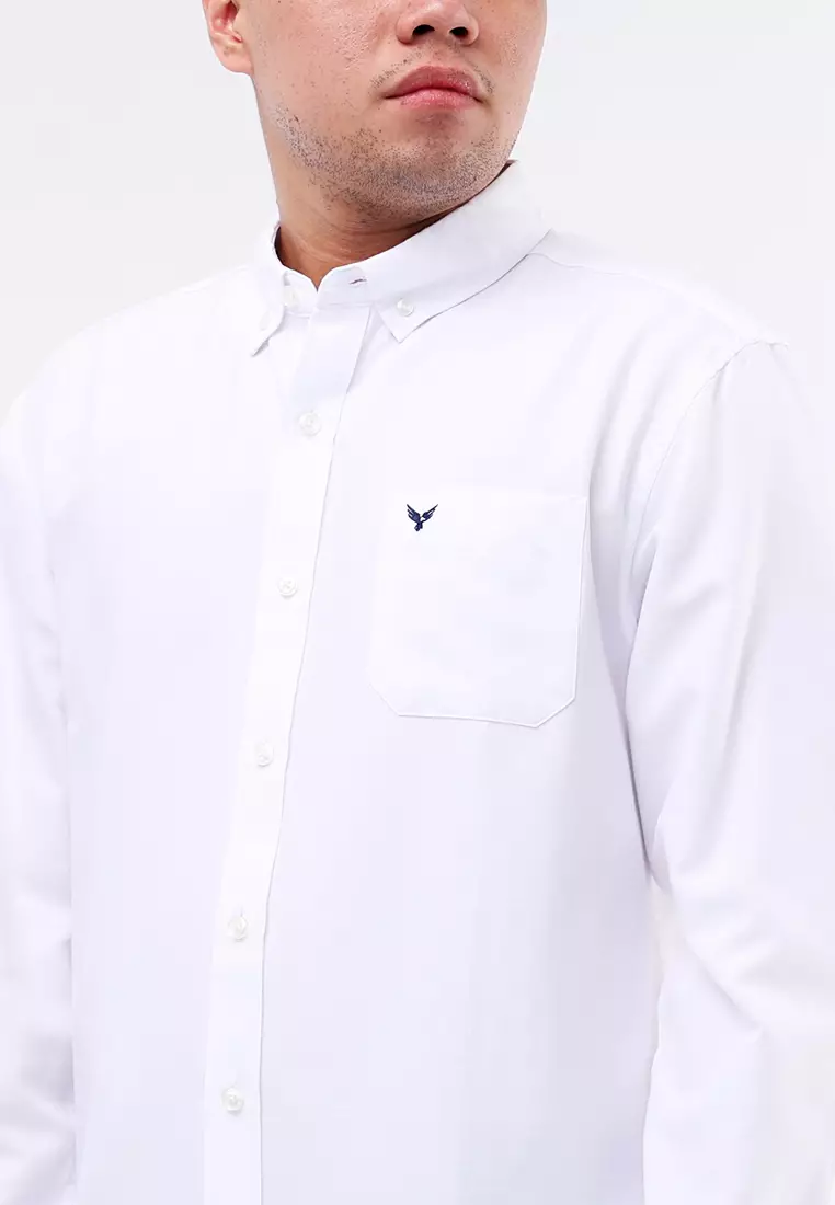 Buy Ego Woven Oxford Polo Long Sleeves 2025 Online | ZALORA Philippines