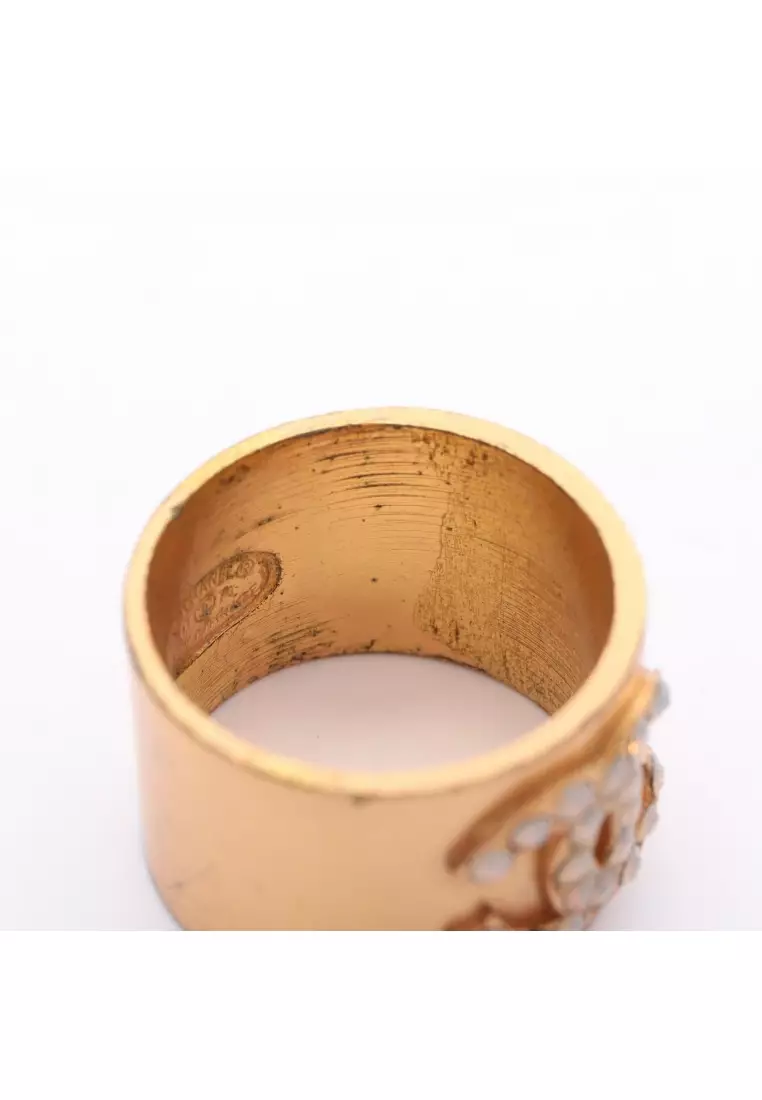 Buy Chanel Pre-Loved Chanel coco mark ring ring GP gold 01A Online ...