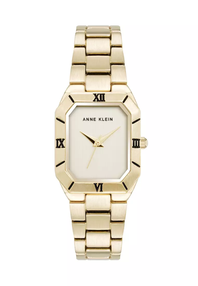 Buy Anne Klein Anne Klein AK5038CHGB0000 Gold Tone Octagon Watch with ...