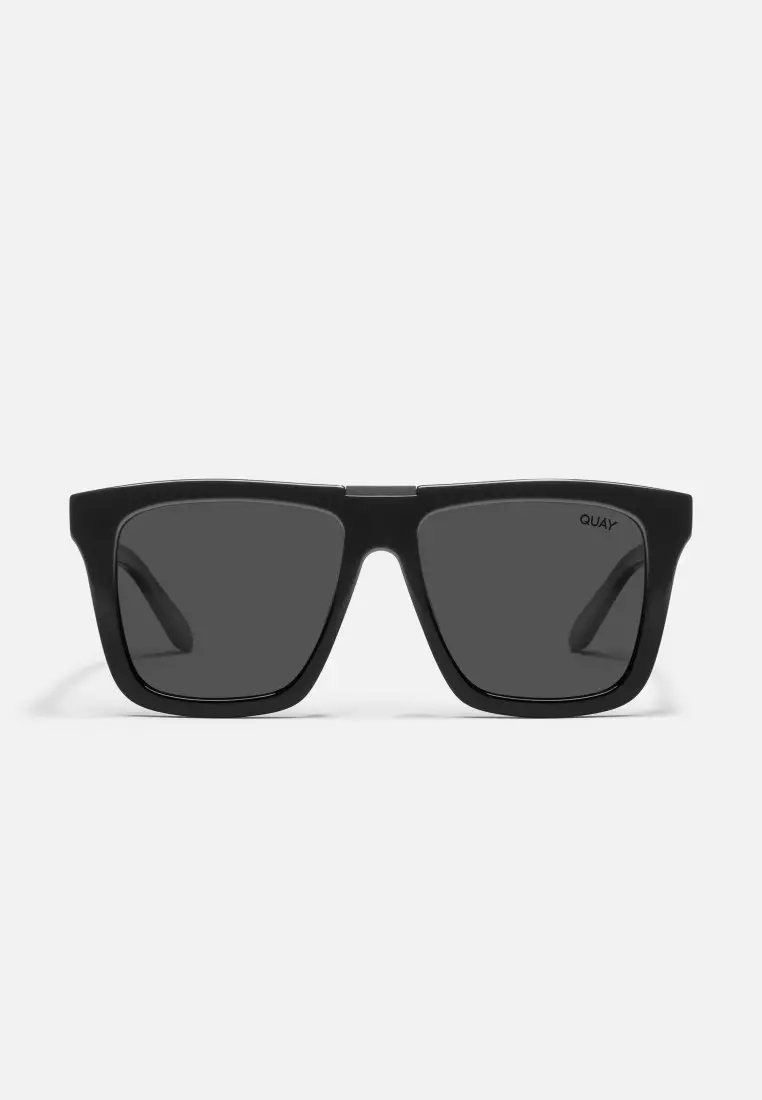 Buy QUAY Name Drop Sunglasses - Black/Black Polarized 2025 Online | ZALORA