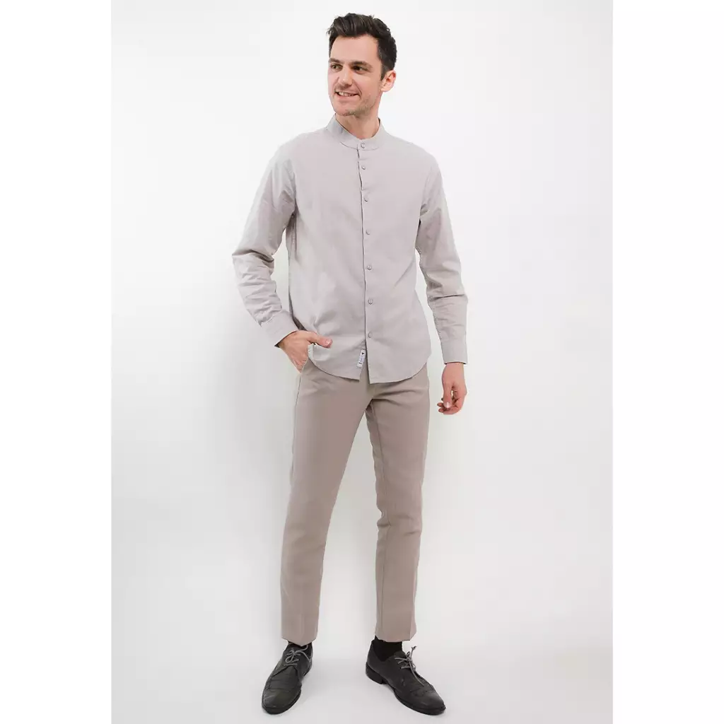 Jual TRIPLE TRIPLE Kemeja Lengan Panjang Slim Fit (LS MC 508 CRM ...