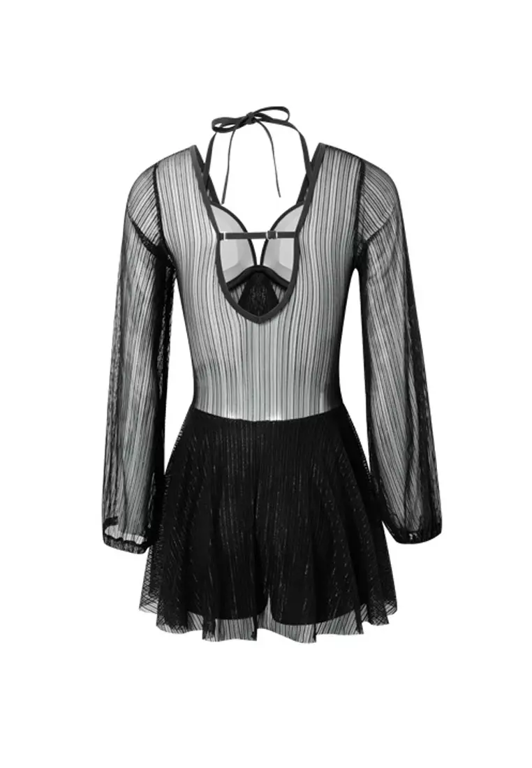 Buy Zitique Sexy Tulle Big Backless One Piece Swimsuit 2024 Online