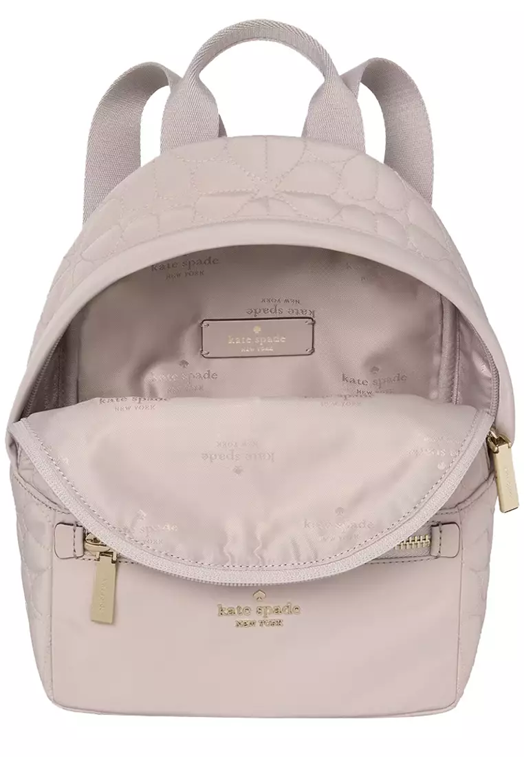 Buy Kate Spade Spade Flower Quilted Fabric Small Backpack Bag in Cozy ...