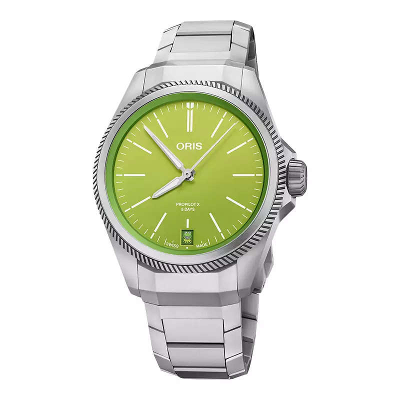 Jual ORIS Jam Tangan Pria Oris Pro Pilot X Kermit Edition 01-400-7778 ...