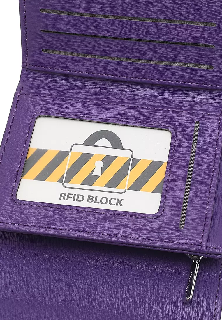 Buy Volkswagen Women's RFID Short Purse / Wallet - Purple 2025 Online ...