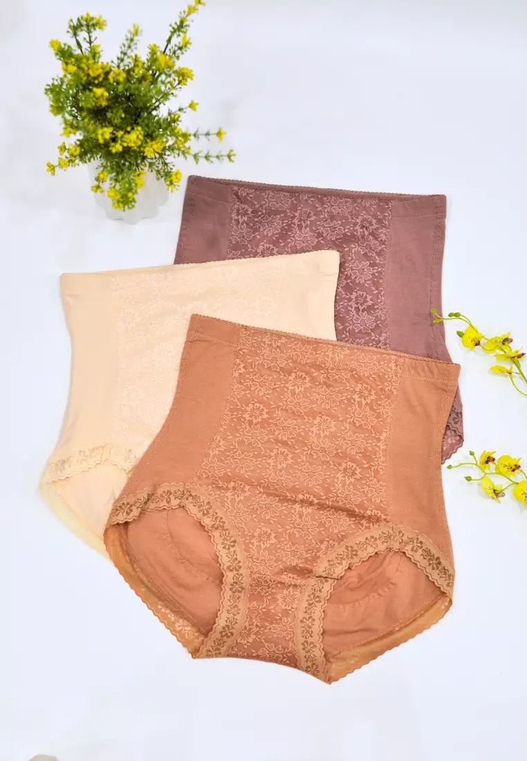 Buy Kiss & Tell 3 Pack Madison Cotton with Lace Panties Bundle B 2025 Online | ZALORA