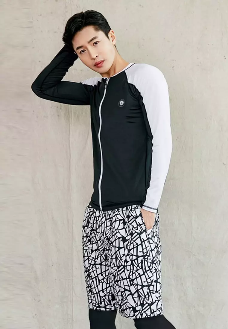 Buy LYCKA LLL3050 Korean Style Men Rash Guard Multi 2025 Online ...