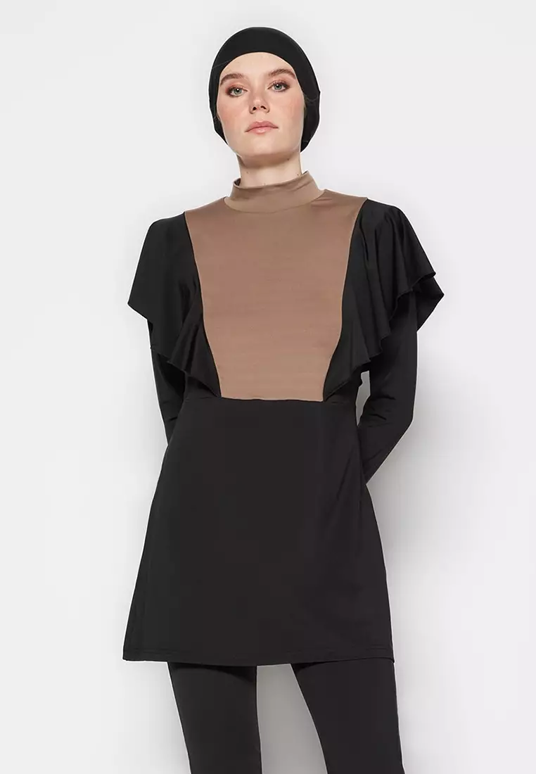 Trendyol Modest Colorblock Swimsuit Set 2024 | Buy Trendyol Online ...