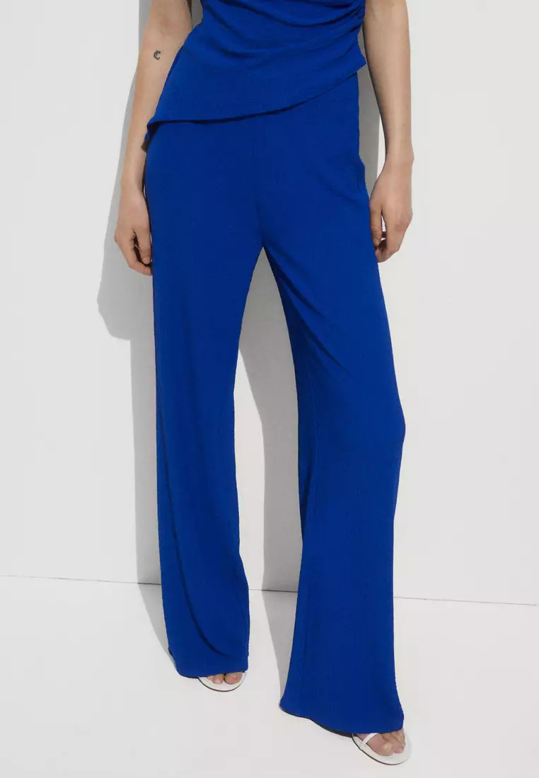 Buy Mango Flowy Straight-Fit Trousers 2024 Online | ZALORA Philippines