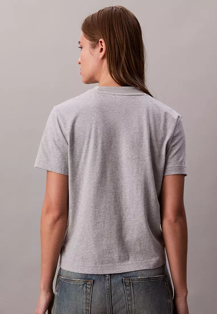 Buy Calvin Klein Script Logo Graphic Slim T-Shirt - Calvin Klein Jeans ...