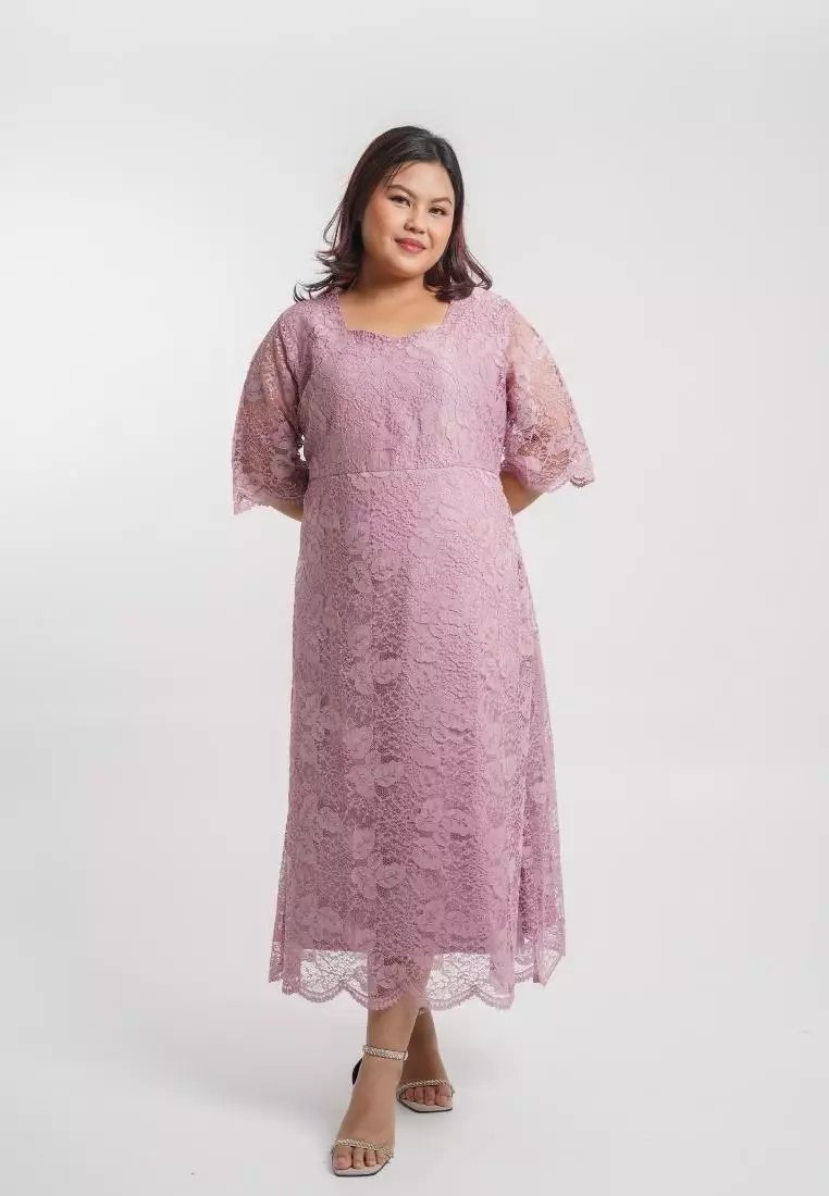 Jual Xtramiles Plus Size Party Dress Jessaline Pink Original 2024 ...