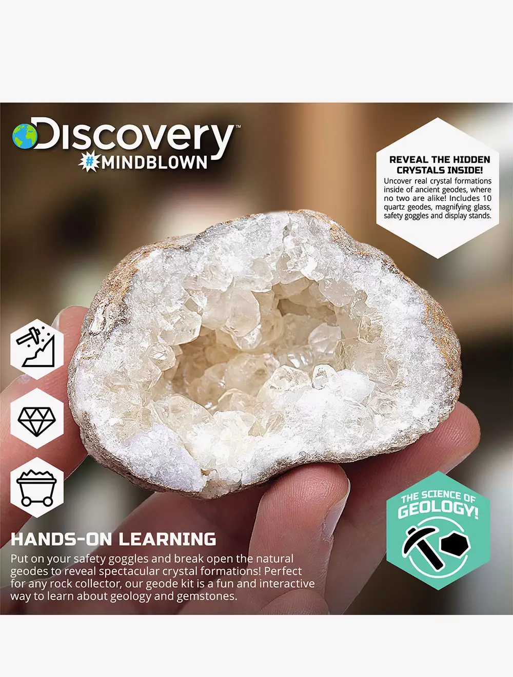 Jual Discovery Mindblown Discovery Mindblown Mystery Crystal Geode ...
