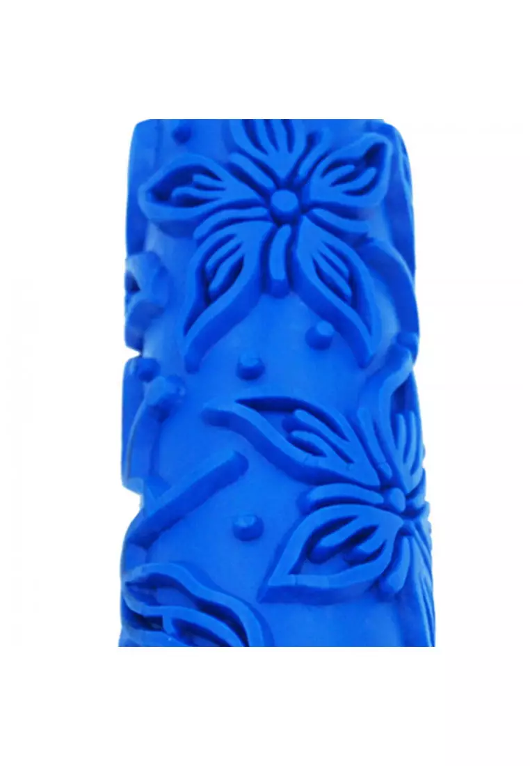 Buy Latest Gadget 078y Pattern Paint Roller Flower Leaves Blue DIY 2024 ...