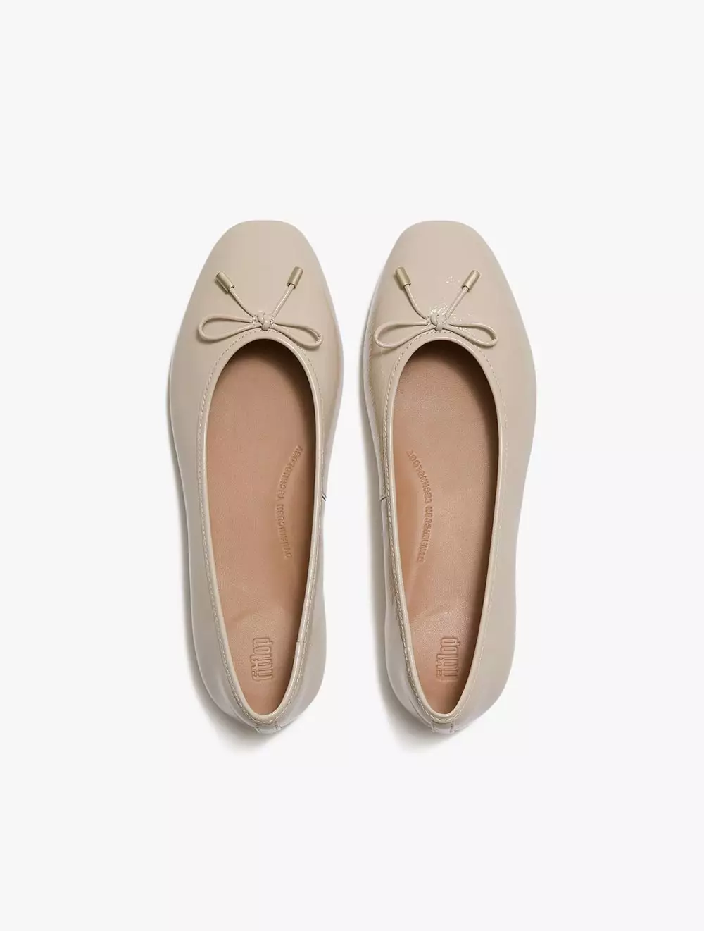 Jual FitFlop Fitflop Delicato Patent Textured Leather Ballerinas - Hazy ...
