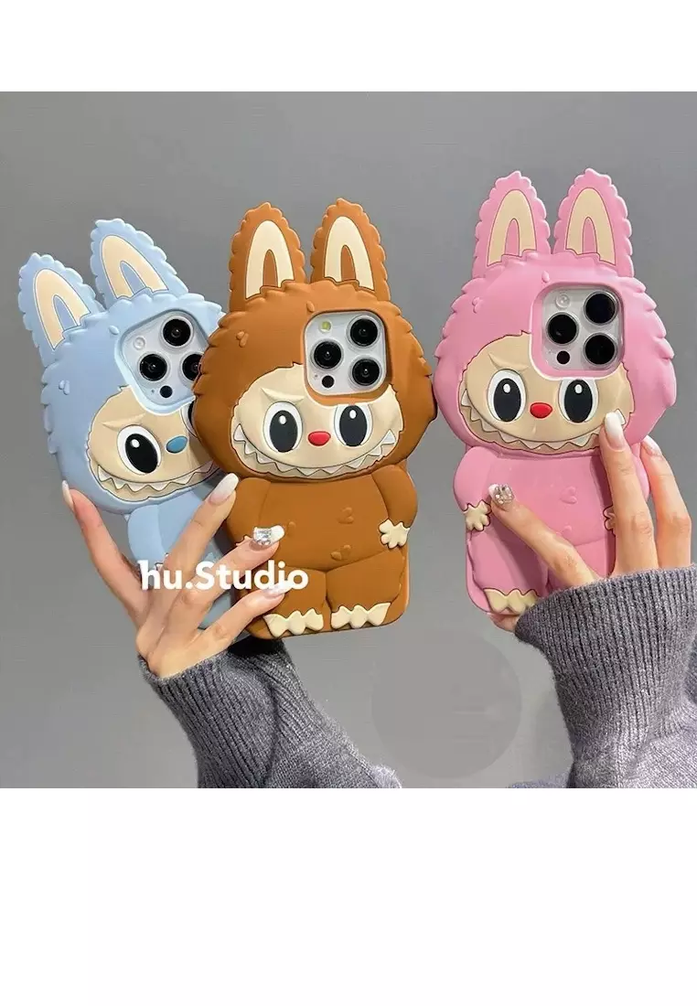 Buy MobileHub iPhone 16 Pro Labubu Style Soft Silicone Case (Pink) 2025 ...