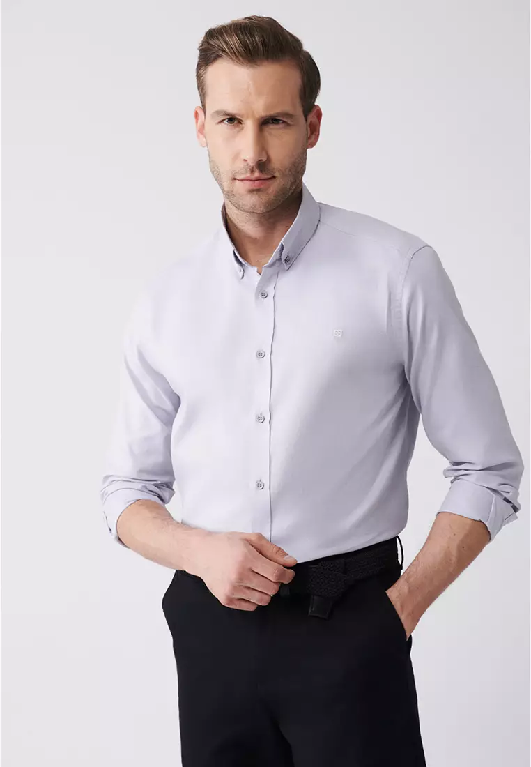 Buy Avva Cotton Oxford Shirt 2025 Online | ZALORA Philippines