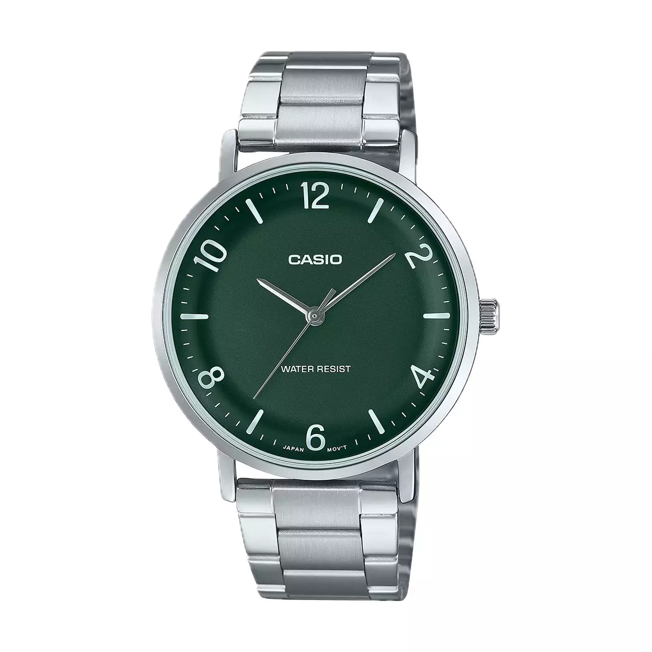 Jual Casio Casio Jam Tangan Pria - Silver Green - Stainless Steel - MTP ...