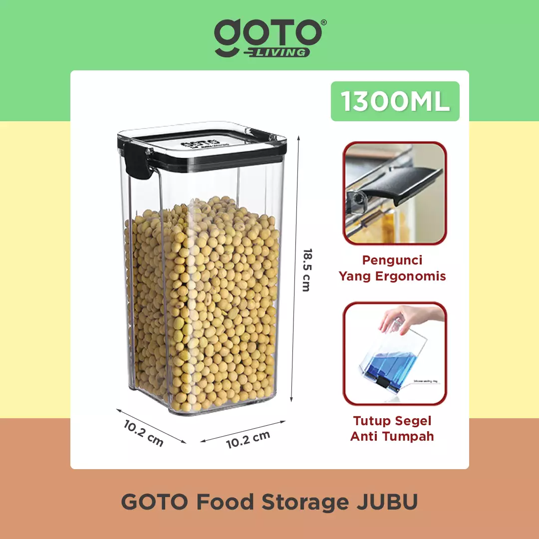 Jual Goto Living Jubu Food Storage Container Toples Plastik Bening ...