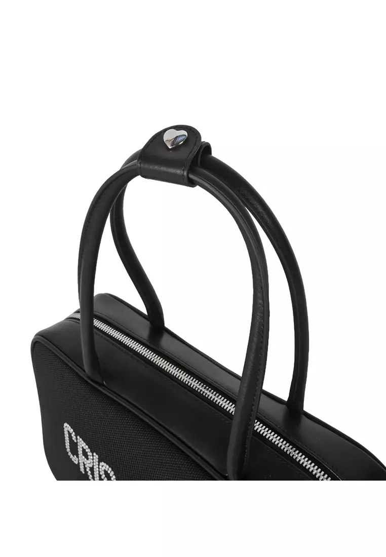 Buy Crisathena Glam Bowling Shoulder Bag in Black Online | ZALORA Malaysia