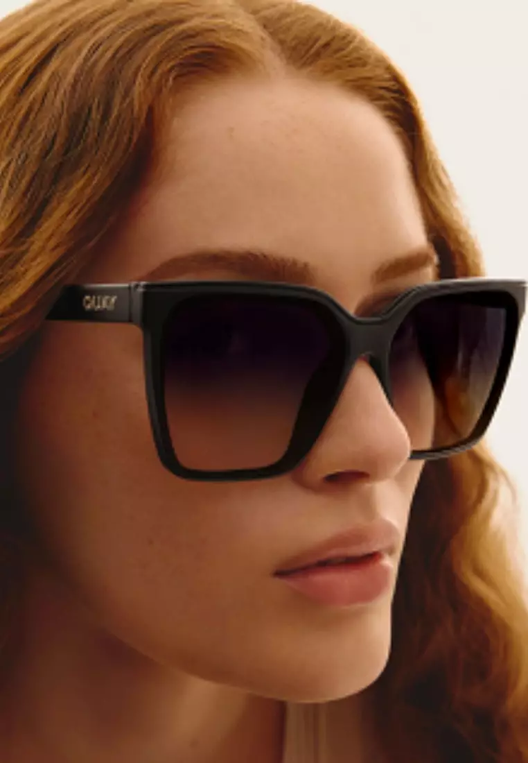 Buy QUAY Level Up Sunglasses - Matte Black/Futuredusk Poppy Online ...