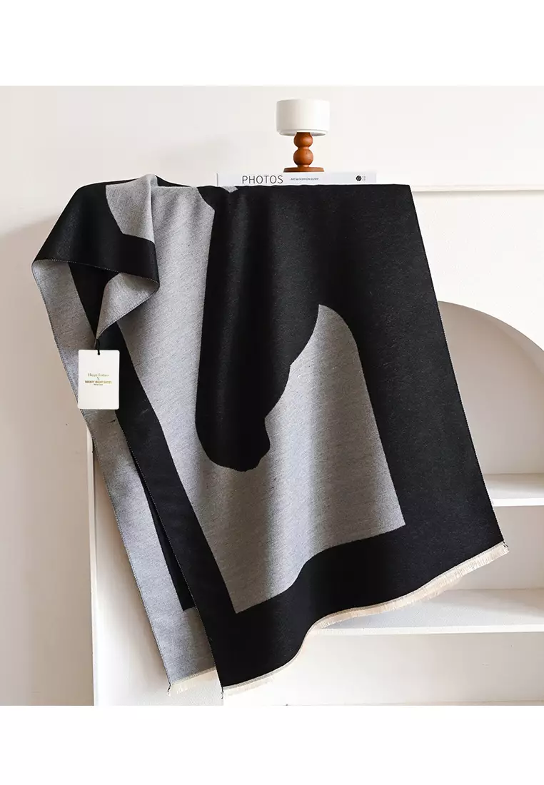 Buy HAPPY FRIDAYS Color Matching Faux Cashmere Scarves AS-SY286117 2025 ...