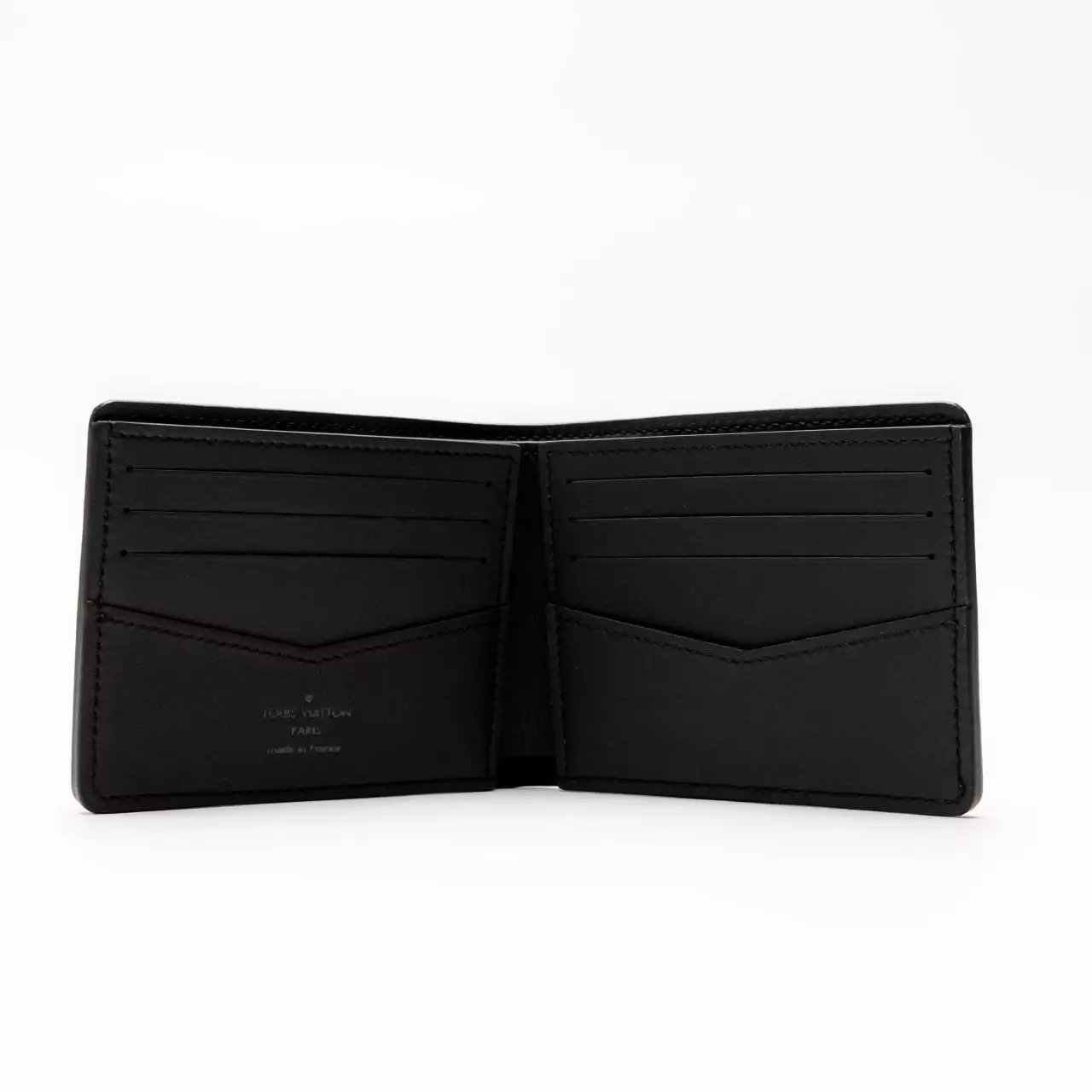 Jual Louis Vuitton Slender Grained Vintage Calf Leather Wallet Black ...