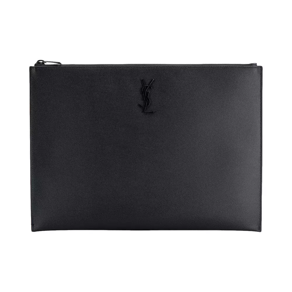 Jual SAINT LAURENT Saint Laurent Monogram Tablet Holder All Black ...