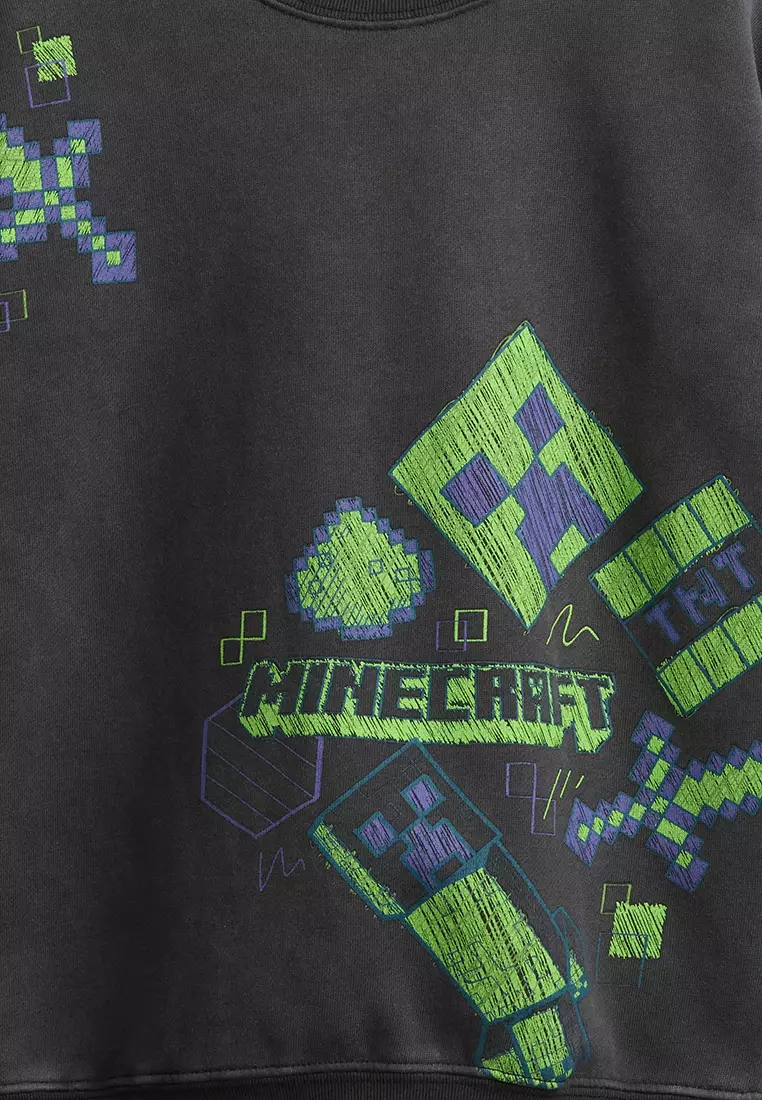 Buy GAP Licensed Minecraft Sweatshirt Online | ZALORA Malaysia