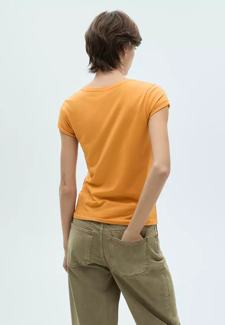 Buy Mango Logo Print T-Shirt 2025 Online | ZALORA