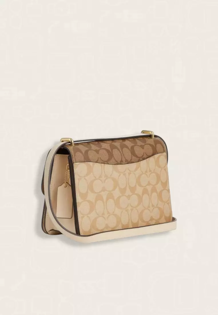 Jual Coach Coach Large Morgan Square Crossbody In Blocked Signature ...