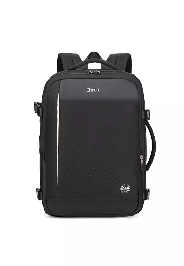 Buy Chantria Waterproof Expandable 3 Zipper Suitcase with USB Port ...