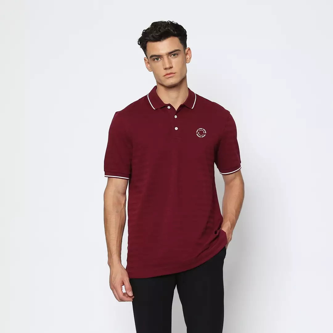 Jual VALINO MAROON SHORT SLEEVE POLO SHIRT Original 2024 | ZALORA ...