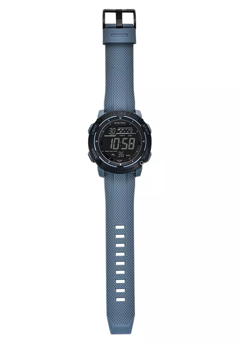 Jual Digitec Digitec Jam Tangan Pria - Grey Black - Rubber Strap - DG ...