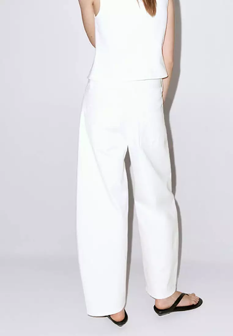 Buy Mango Balloon Crop Jeans 2026 Online | ZALORA
