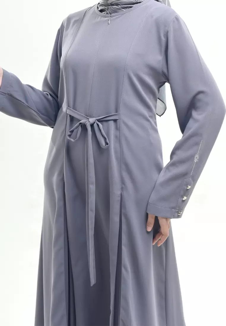 Jual RABBANI Rabbani - Gamis Muslim Dresslim Couple Lasheina - Grey ...