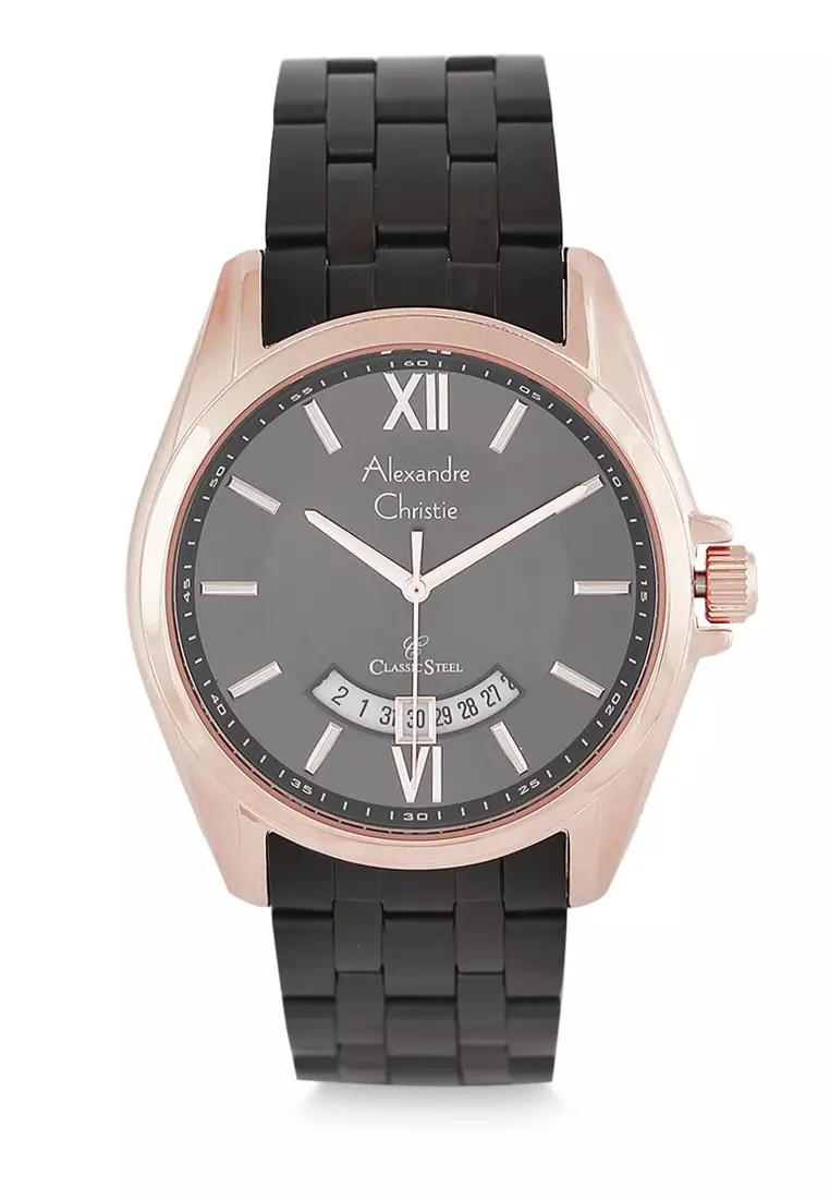 Jual Alexandre Christie Alexandre Christie Jam Tangan Pria - Black ...